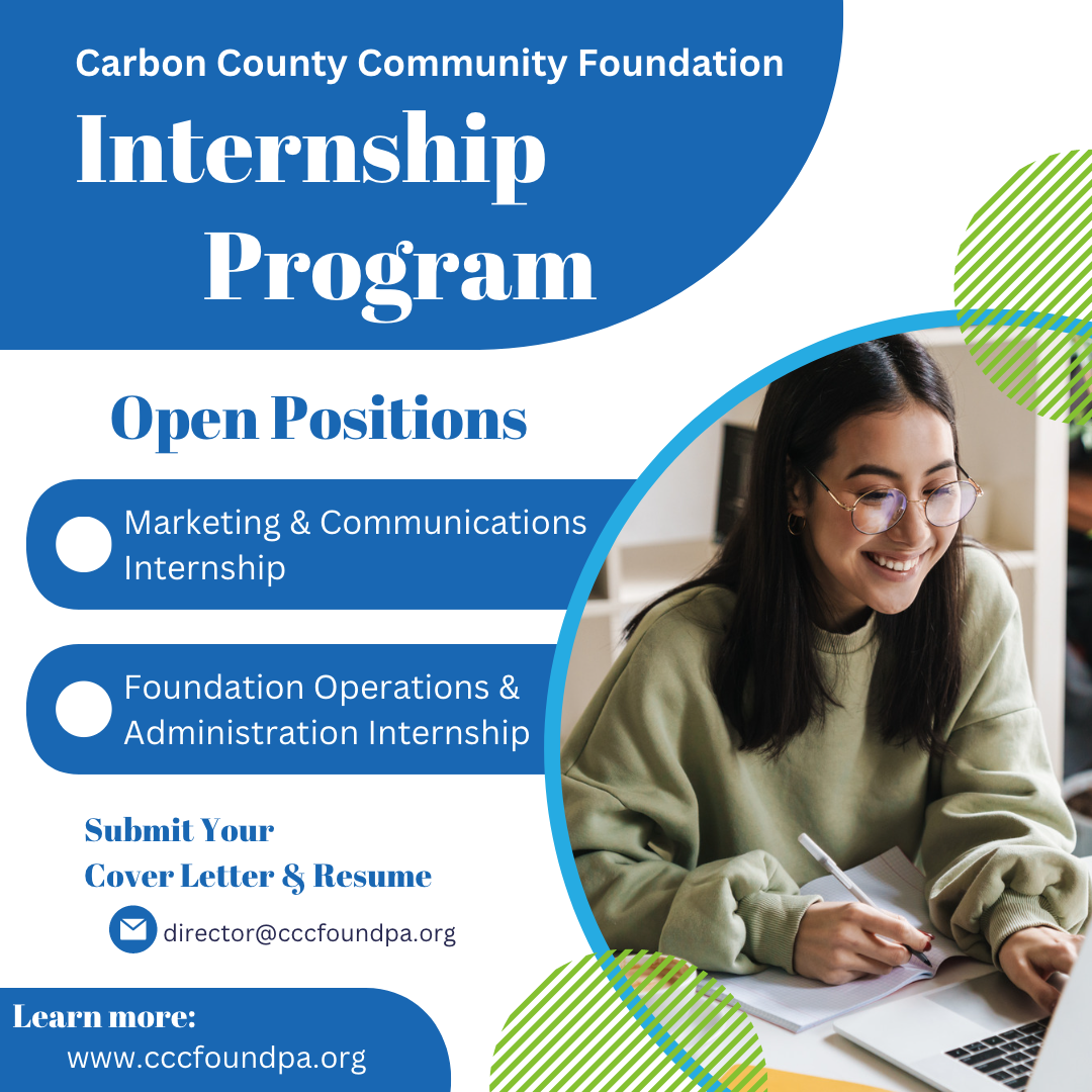2023 Summer Internships - Carbon County Community Foundation